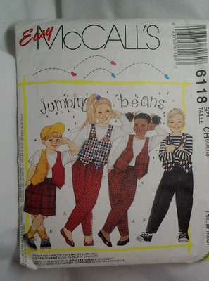 McCall's 6118 Child's Unisex sewing pattern sizes 7-10 Pants & Top New ...
