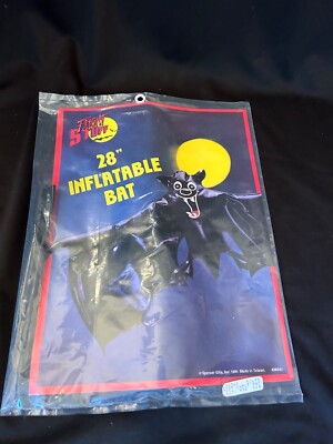Vintage Spencer Gifts Inflatable Black Bat 28" Fright Stuff NIP ...