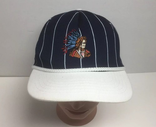 Indian Chief Native American Baseball Hat strap back Trucker Cap Blue ...