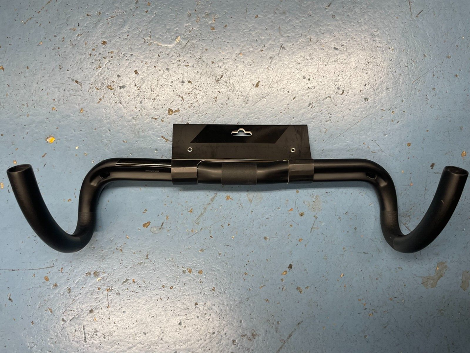 Black Inc carbon fiber road bike drop handlebar 31.8 44cm width 125mm ...