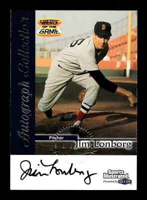 Jim Lonborg 1999 Fleer Sports Illustrated On Card Autograph | eBay