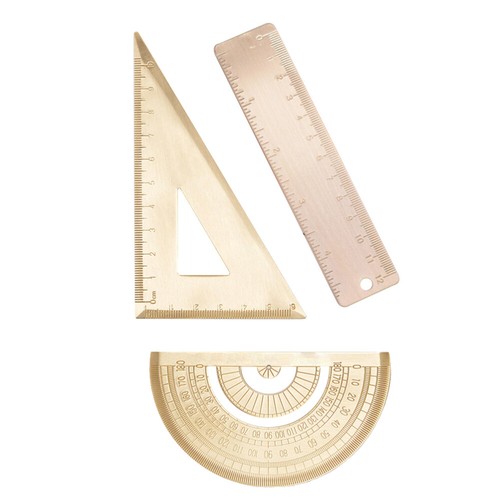 Protractor Triangle Ruler Office Drawing Measurement Geometry Kit | eBay