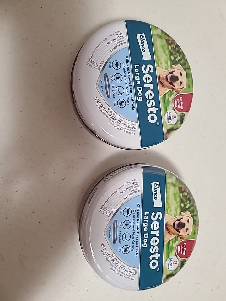 SERESTO by Elanco LARGE DOG Flea & Tick Collar Lasts 8 months Bayer ...
