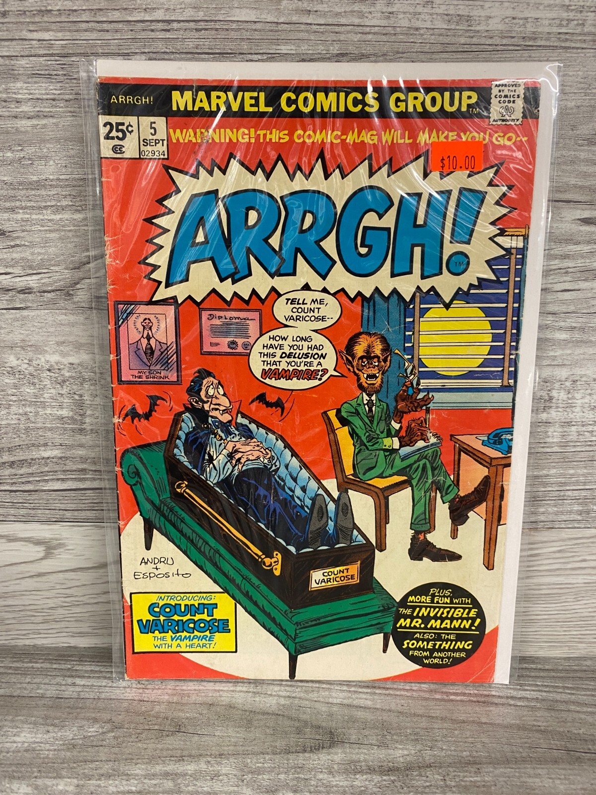 Marvel Comics ARRGH ! #5 Bronze Age September 1975 Marvel Comic Group ...