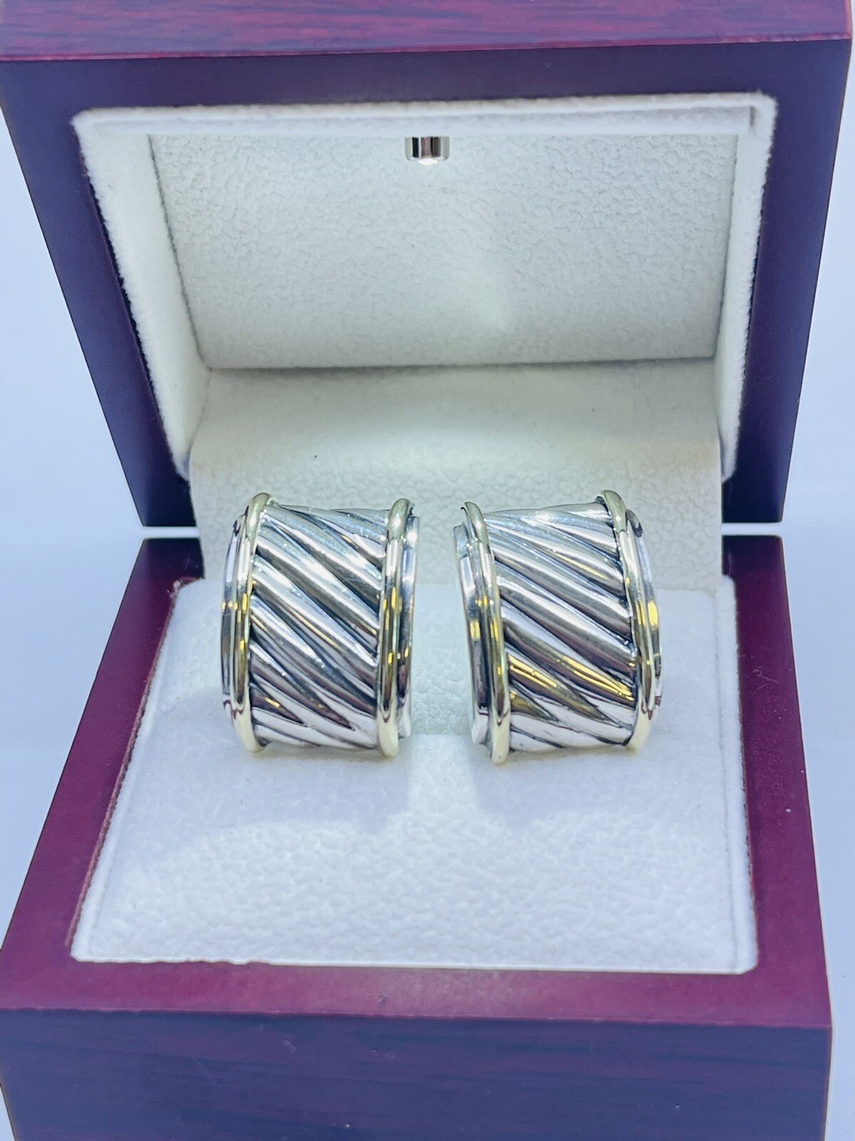 VINTAGE DAVID YURMAN 14K YELLOW GOLD STERLING SILVER … - Gem