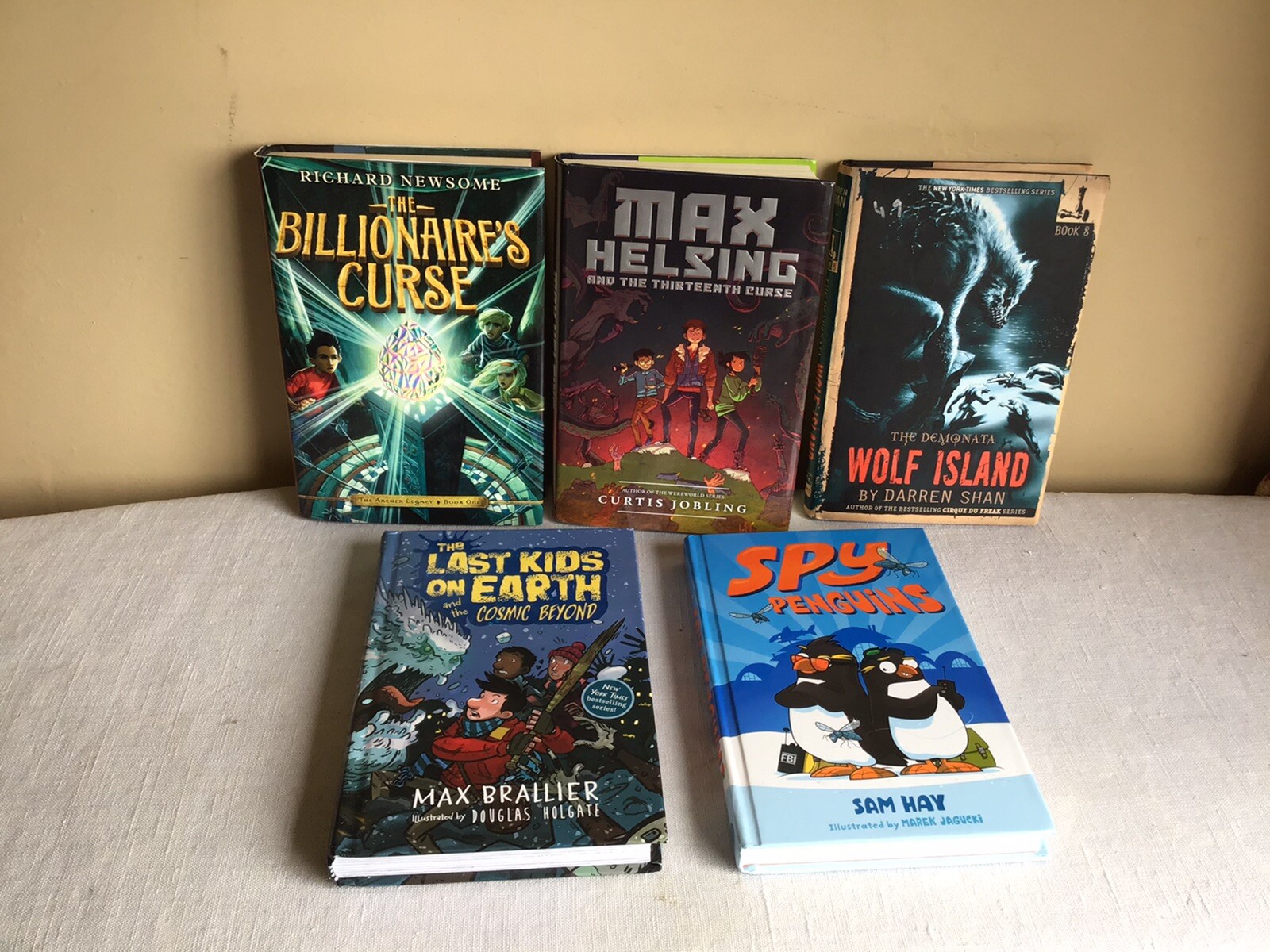 Mixed Lot Of 5 HC Male Young Reader Chapter Books Fictional Novels ...