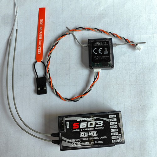 For Spektrum JR RC Transmitter AR6210 DSMX DSM2 Receiver RX Support ...