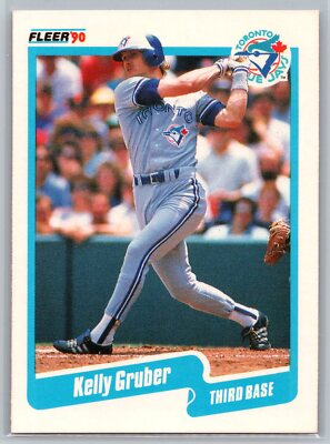 Kelly Gruber 1990 Fleer BASEBALL #83 Toronto Blue Jays | eBay