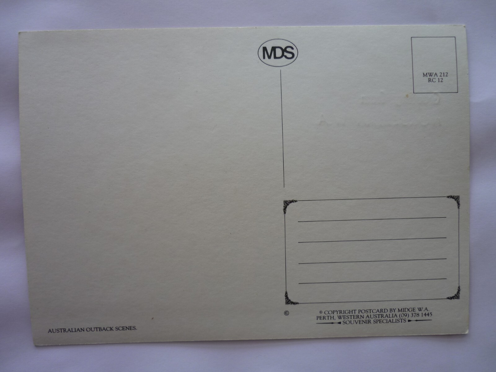 1980s LARGE POSTCARD NORSEMAN RURAL COUNTRY SCENE WESTERN AUSTRALIAN ...