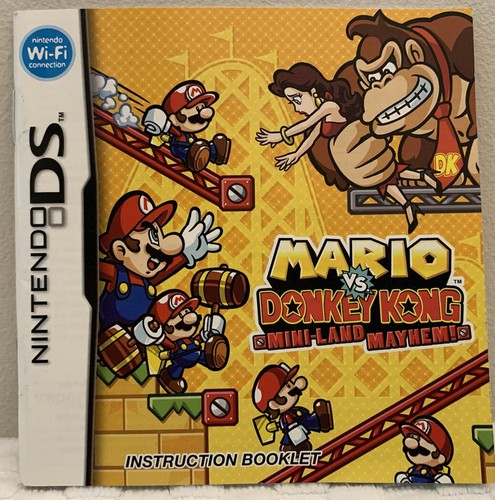 Mario VS Donkey Kong: Mini-Land Mayhem Instruction Manual Booklet ...