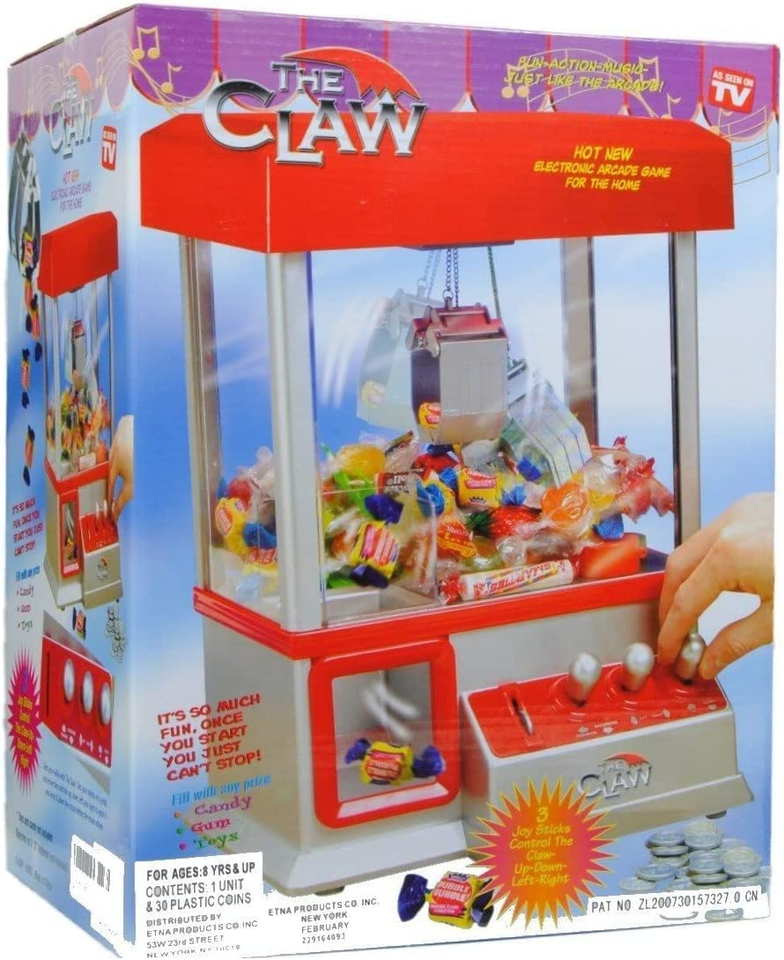 Electronic Arcade Claw Machine - Toy Grabber Machine with Flashing LED ...