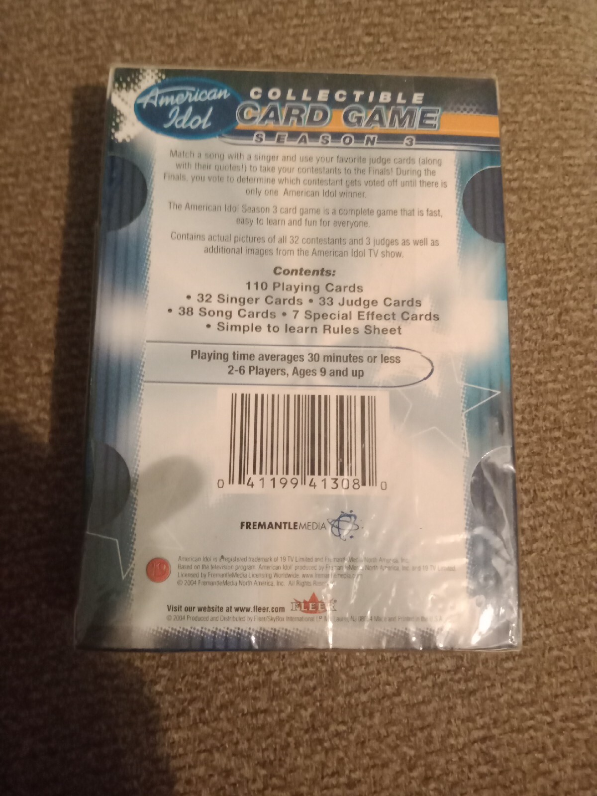 American Idol Collectible Card Game Season 3 110 Playing cards | eBay