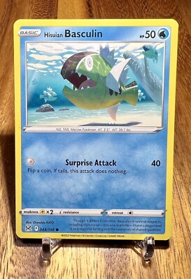 Hisuian Basculin 044/196 Non Holo Lost Origin Pokemon Card NM | eBay