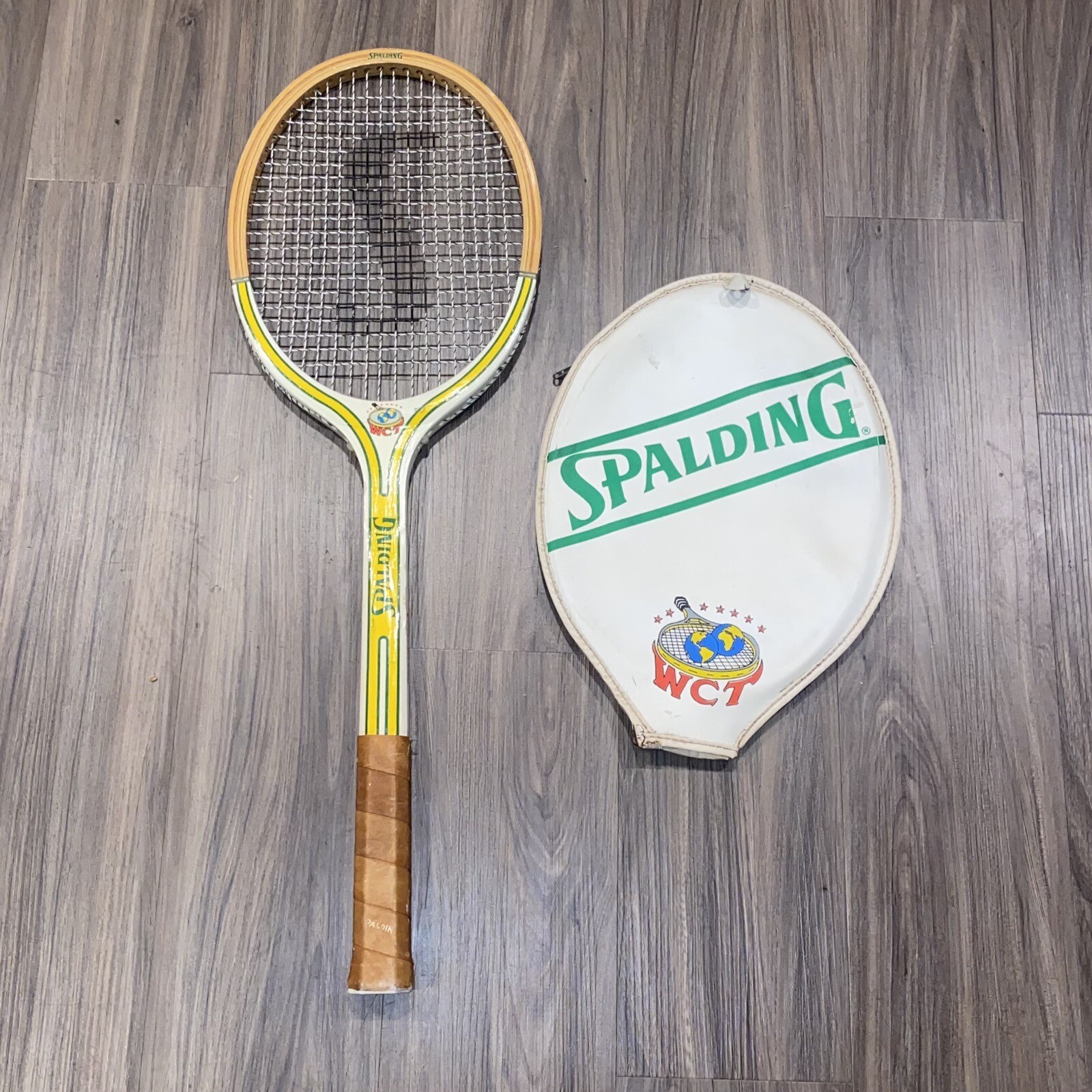 Vintage Spalding WCT World Championship Tennis Racquet With Cover ...