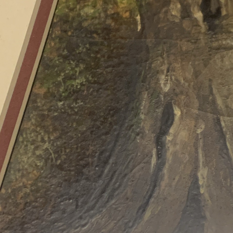 Antique Original Painting Signed Henry D Hunt 1912 Forest Pathway Old ...