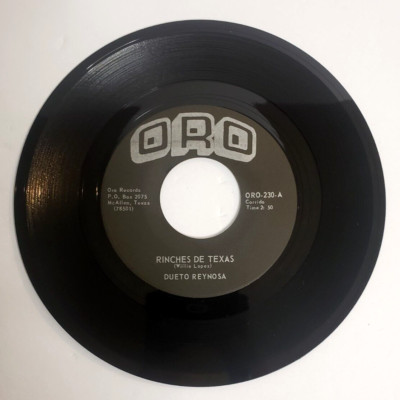 Dueto Reynosa - Rinches De Texas - Oro ORO-230 45 rpm Tejano Ranchera ...