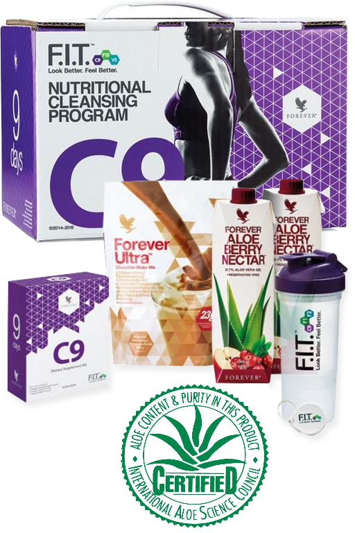 C9 Forever Living Aloe Berry Gel Clean 9 Detox Weight Loss Diet ...