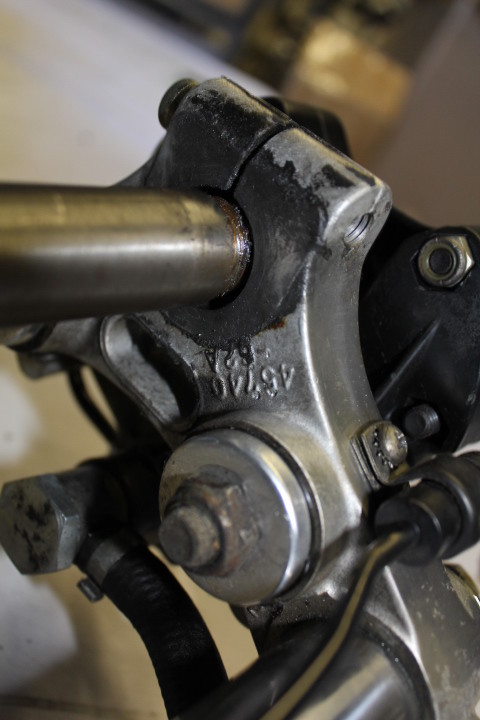 Harley 35mm front end + brake calipers + air ride 1986 FXRD FXR FXRT ...