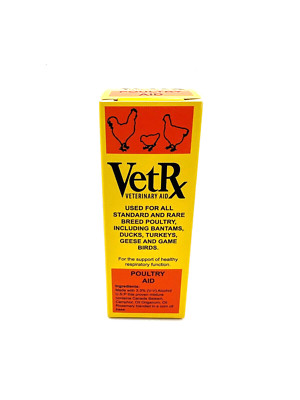 VetRx Poultry Remedy for chickens bantams ducks & game birds - 50 ml ...