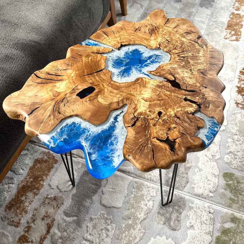 Resin Kitchen Countertop Ideas Amazing Unique Handcrafted Epoxy Resin