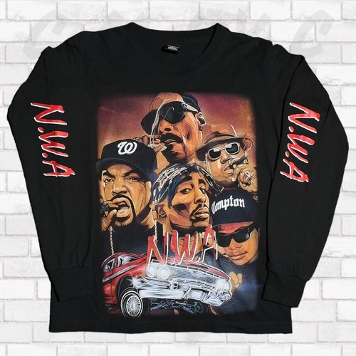 N.W.A. 2pac Ice Cube Eazy E Snoop Dogg Mens T-Shirt M Vintage Graphic ...