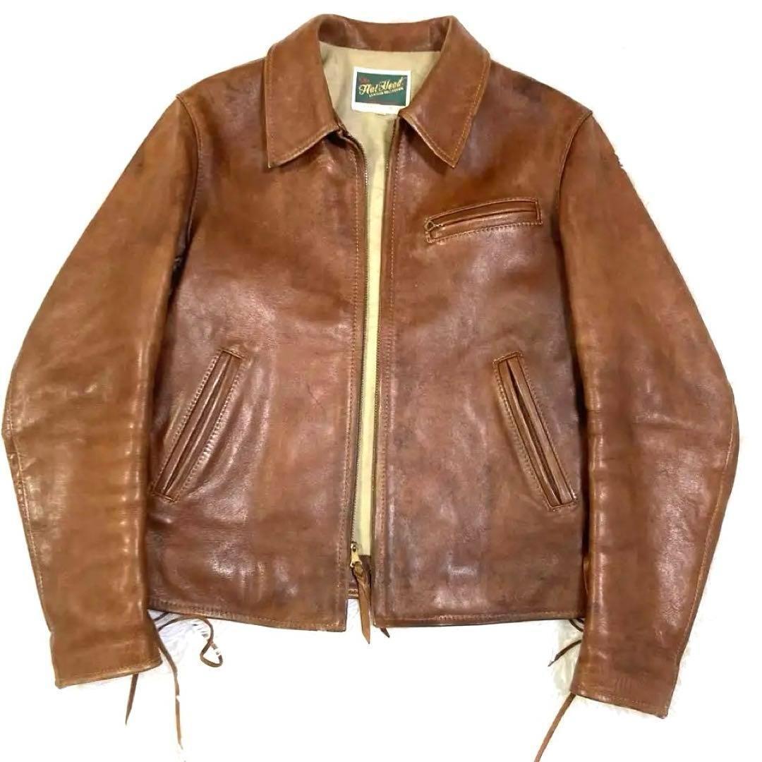 The Flat Head Horsehide Riders Jacket SRJ-01 Size 36 … - Gem