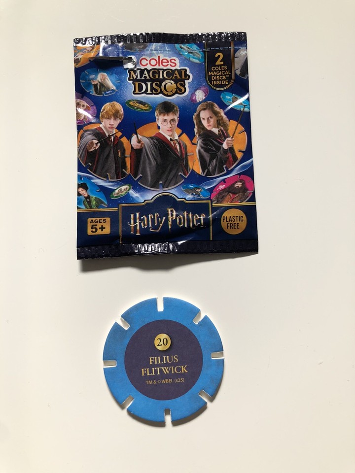 Coles Magical Discs Harry Potter 20 Filius Flitwick. New | eBay