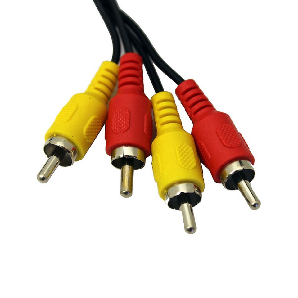 US 2 Pc RCA Composite AV Audio Video Cable Cord for Original 1985 ...