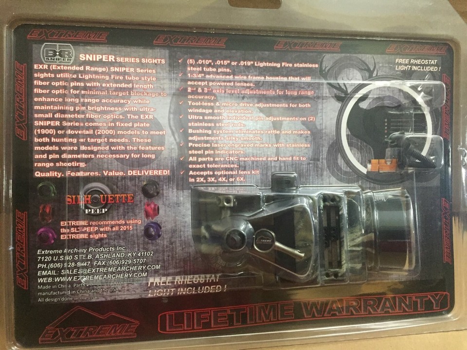 New Extreme Archery EXR Sniper 1900 or Rubicon Bow Sight you choose | eBay