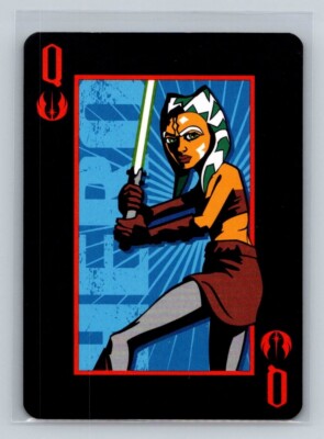 2008 Cartamundi - Star Wars Clone Wars - Ahsoka Tano - Queen Playing ...