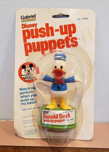 Vintage Disney Donald Duck Push-Up Puppet Gabriel Toy WDP | eBay