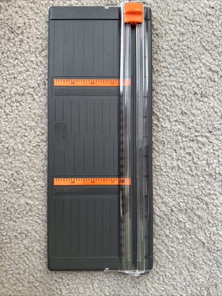 Fiskars paper trimmer 12" With 2ea Replacement Blades | eBay