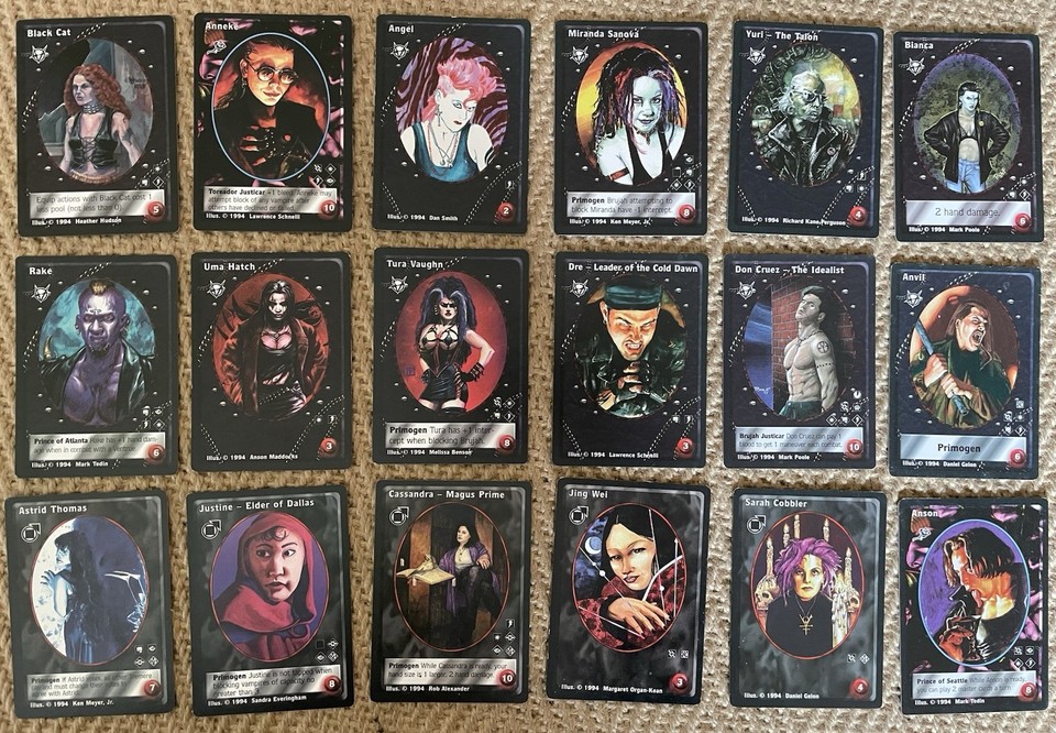 Jyhad Vampire The Eternal Struggle CCG 650+ Bundle plus rulebook | eBay UK