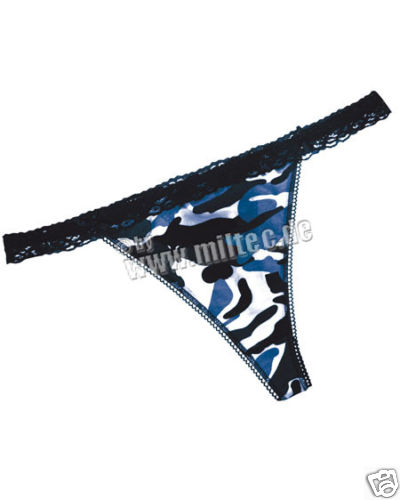Camouflage String " Sky Blue " Camouflage Pattern Camo Lace Size XS ...
