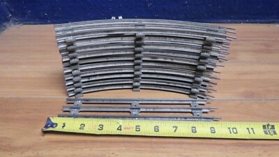 10 PIECES MARX O27 GAUGE TRACK CURVED -ONE STRAIGHT 626498 | eBay
