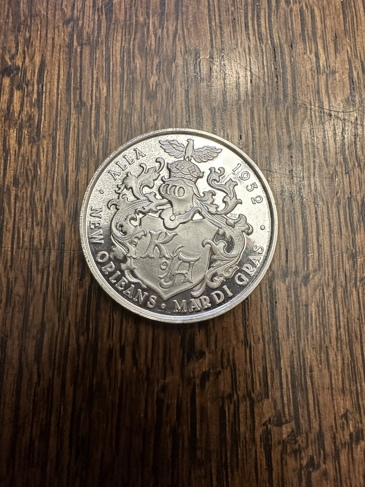 1972 Alla .999 Fine Silver Doubloon- Mardi Gras Krewe Favor | eBay