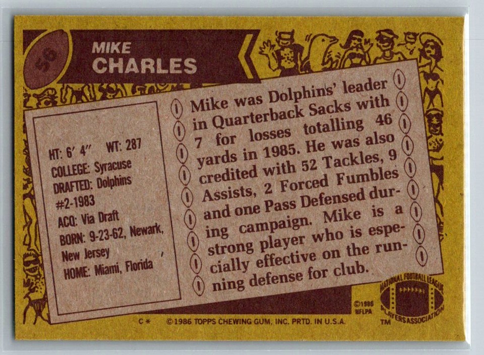 1986 Topps #56 Mike Charles RC | eBay