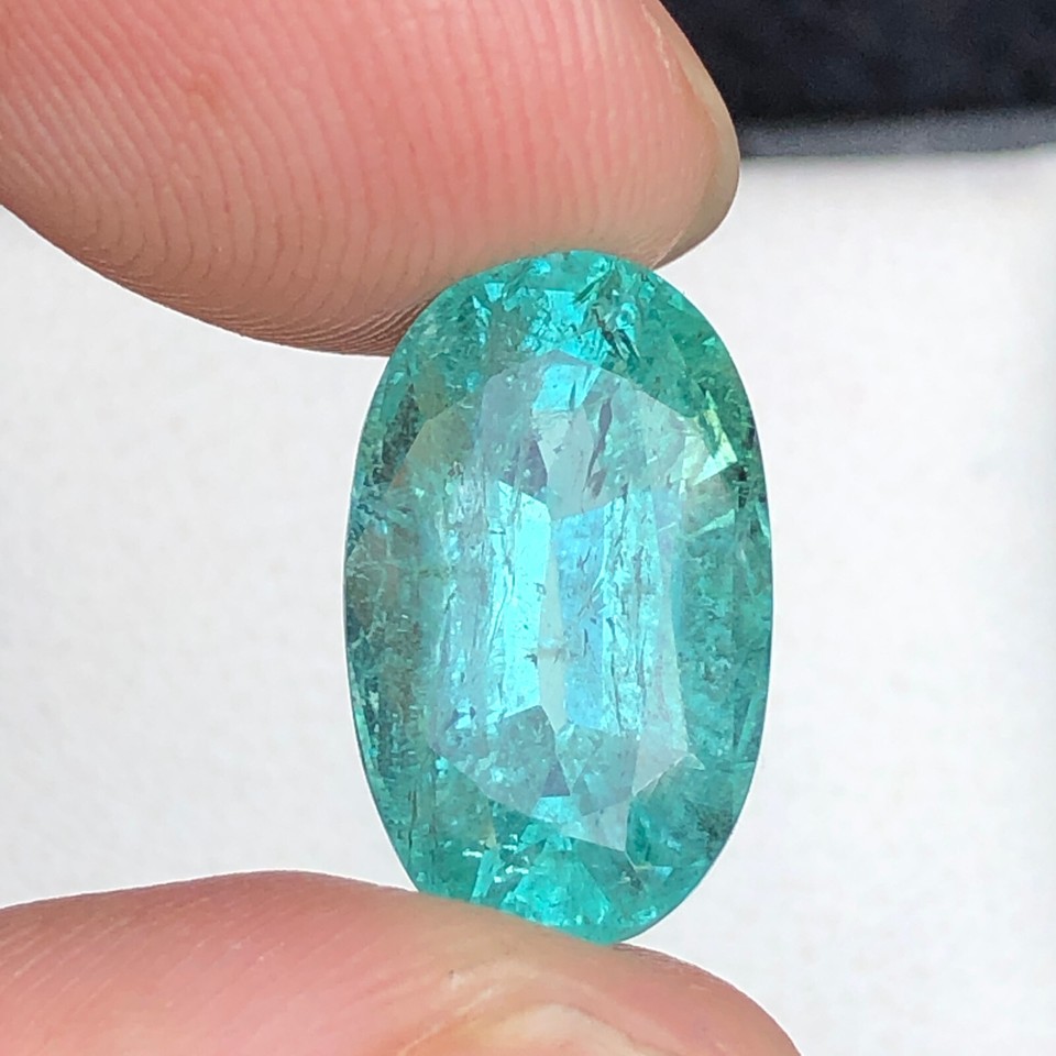 7 CT Natural Neon Blue Paraiba Like Color Tourmaline Gemstone From ...