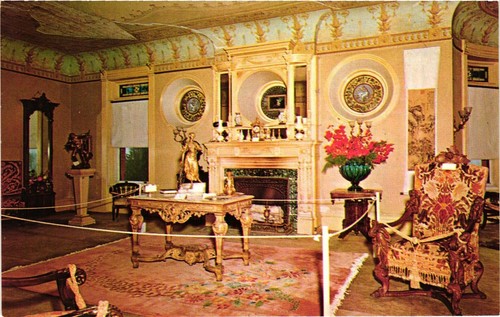 Vintage Postcard- French Drawing Room Wilson Castle, Rutland, VT UnPost ...