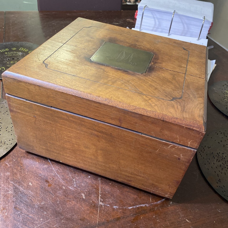 Antique Polyphon Mechanical Music Box Germany 1890s with 8 9.5”” Discs ...