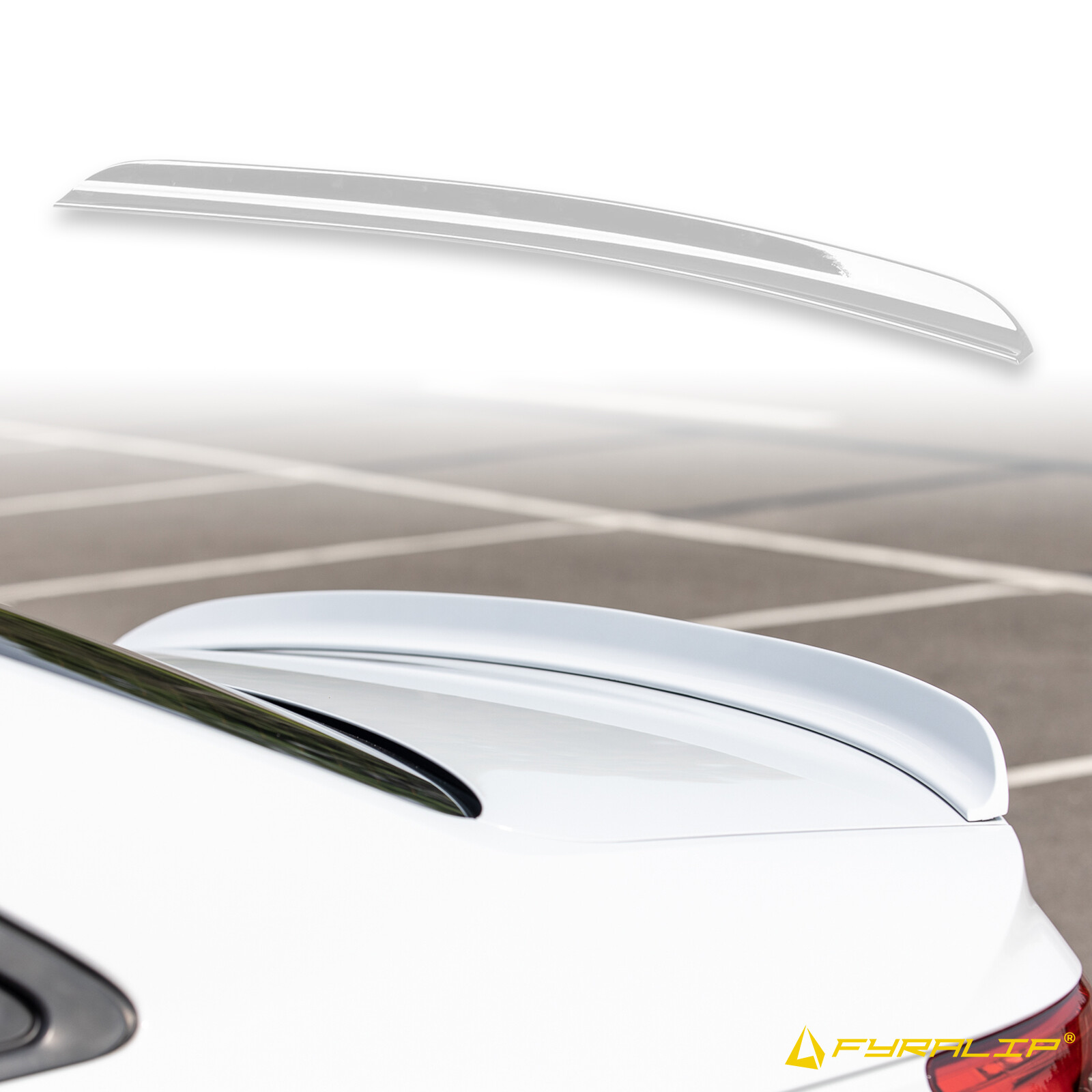 Fyralip Y15 Painted Trunk Lip Spoiler Duckbill for Chrysler 300C Silver ...