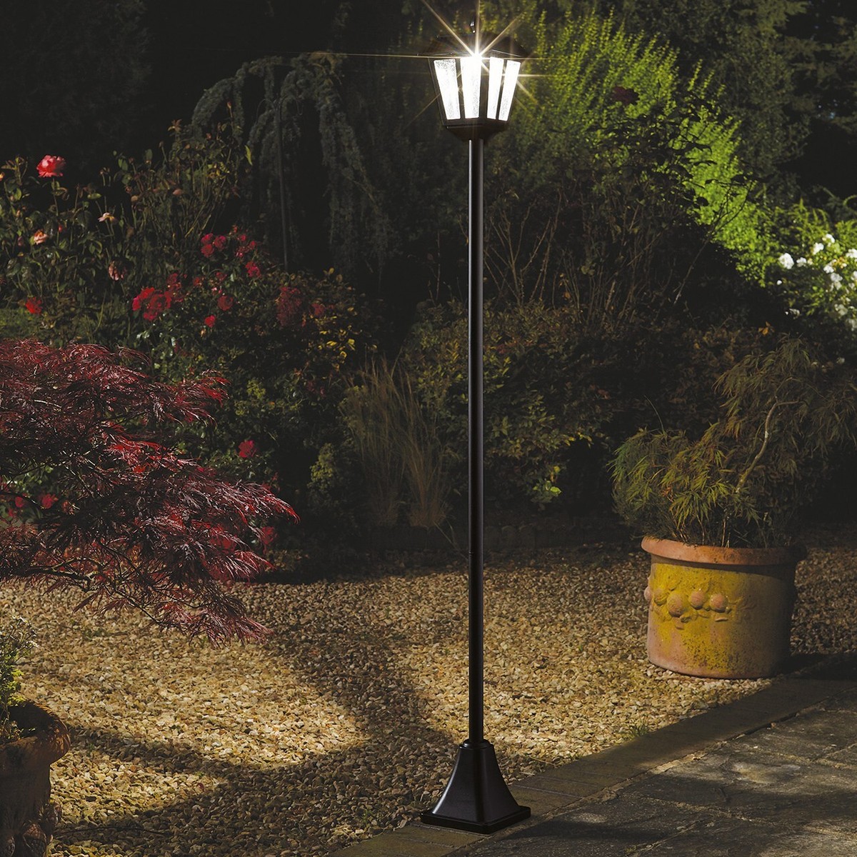 Tall Led Exterior Post Lighting Hinkley 27091 Chapel Hill 3 Lt 27"