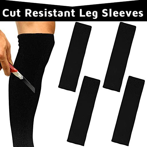 Cut Resistant Leg Sleeves Bite-Proof Protective Leg Sleeves for Welding ...