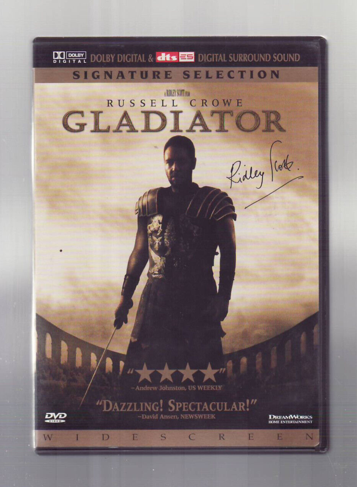 (DVD) Gladiator DVD + Russell Crowe Autograph | eBay