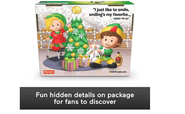 Santa Elf Figure Set Christmas Display Little People Collector Decor ...
