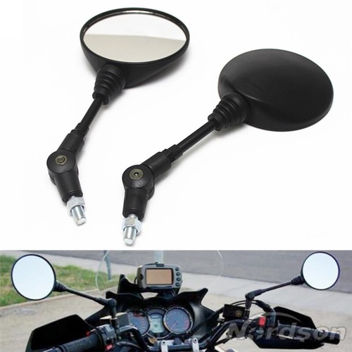 Folding Motorcycle Mirror motorbike Side Rearview Mirror For-*- | eBay