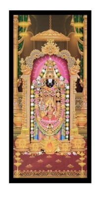Balaji Lakshmi Wall Sticker Poster Sparkle Print Without Frame (20 X 40 ...