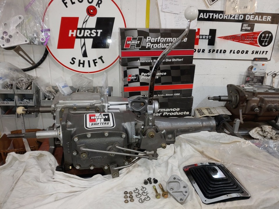 HURST COMP+ MOPAR SHIFTER 65-72 B BODY W/ LIGHT'NG RODS,BILLET LEVERS,N ...