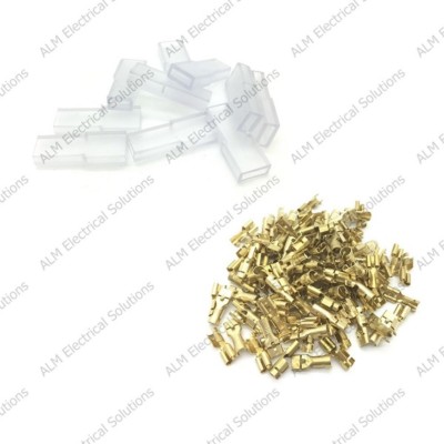 PVC Connector Covers/Insulators for 6.3mm Female Spade Terminals With ...