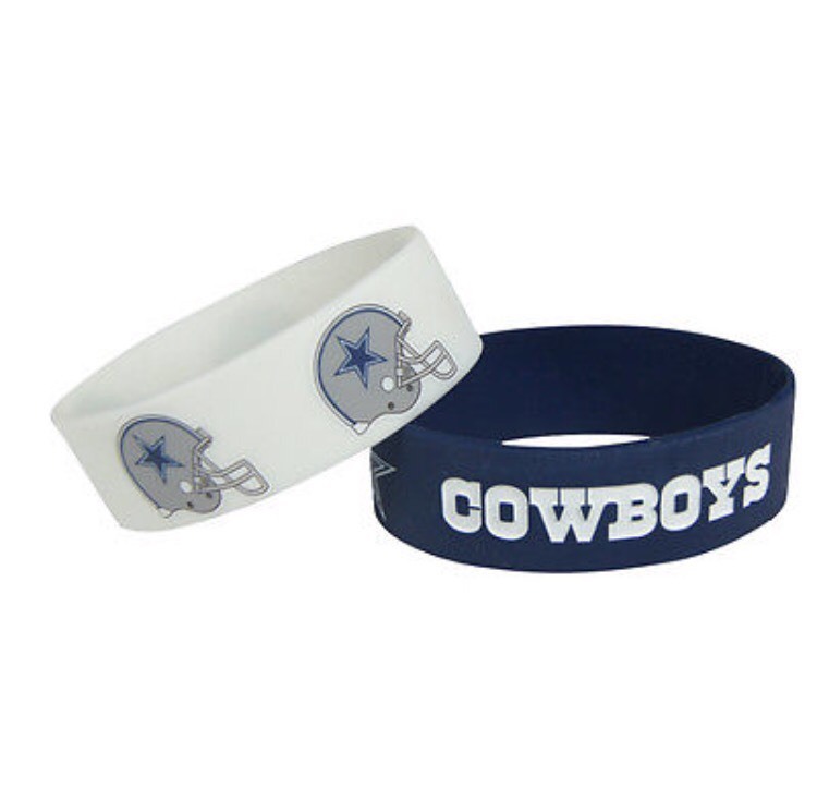 NFL Team Rubber Silicon Bracelet Wristband 2-Pack | eBay